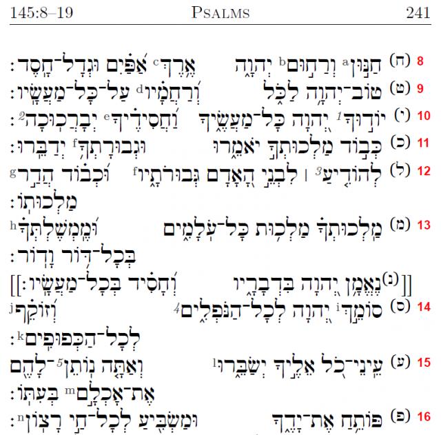 The missing נ-line from Psalm 145